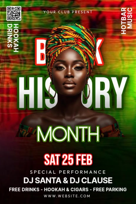 Black Black History Month Event Poster Video Template | PosterMyWall