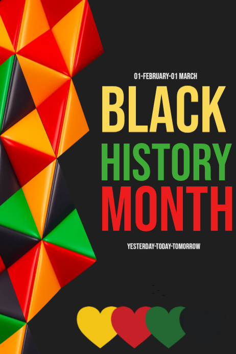 Black Black History Month template 2026 | PosterMyWall