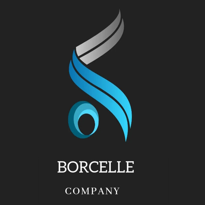 Black Borcelle Company Logo Template | PosterMyWall