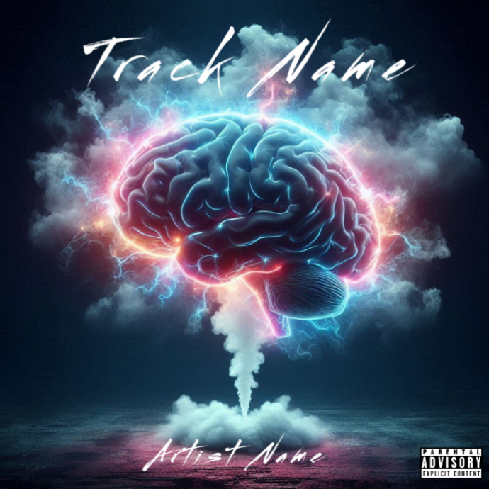 Black Brain Mixtape Cover Album Cover Template | PosterMyWall