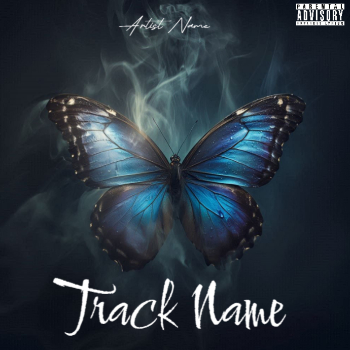 Black Butterfly Mixtape Album Cover Album Cover Template | PosterMyWall