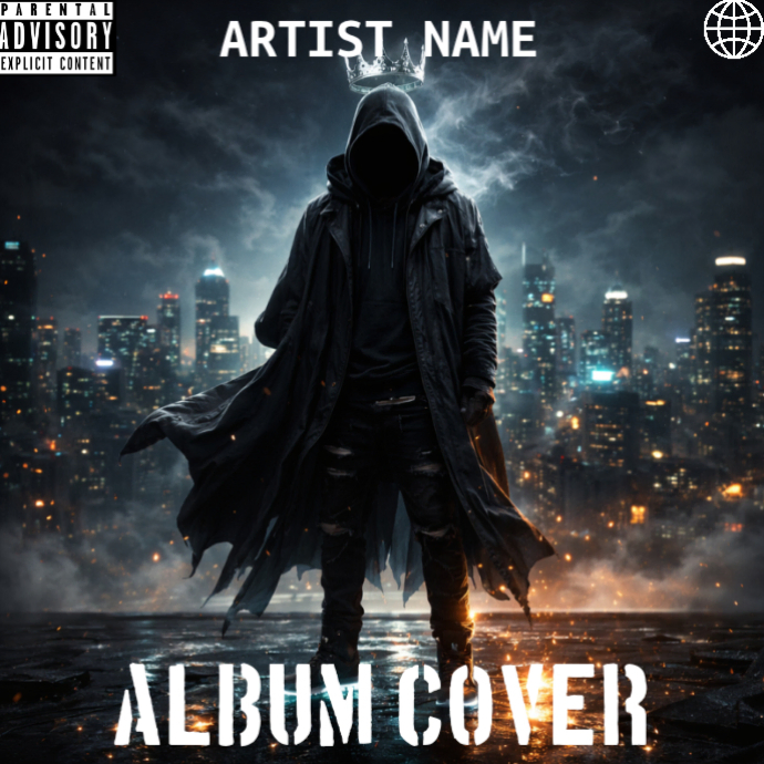 Black Cd Album Cover Template | PosterMyWall