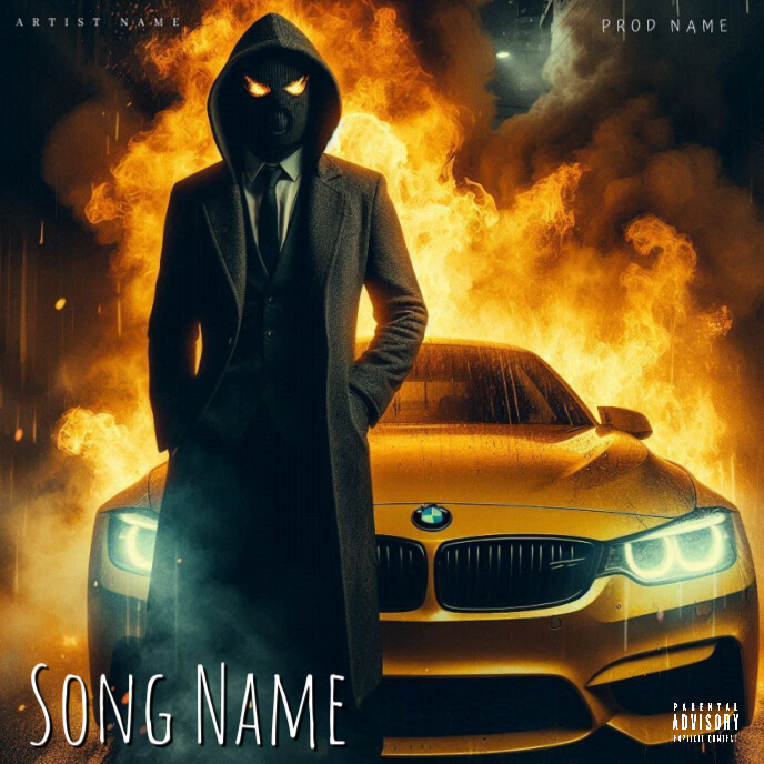 Black Cd Mixtape Album Cover Art Album Cover Template | PosterMyWall