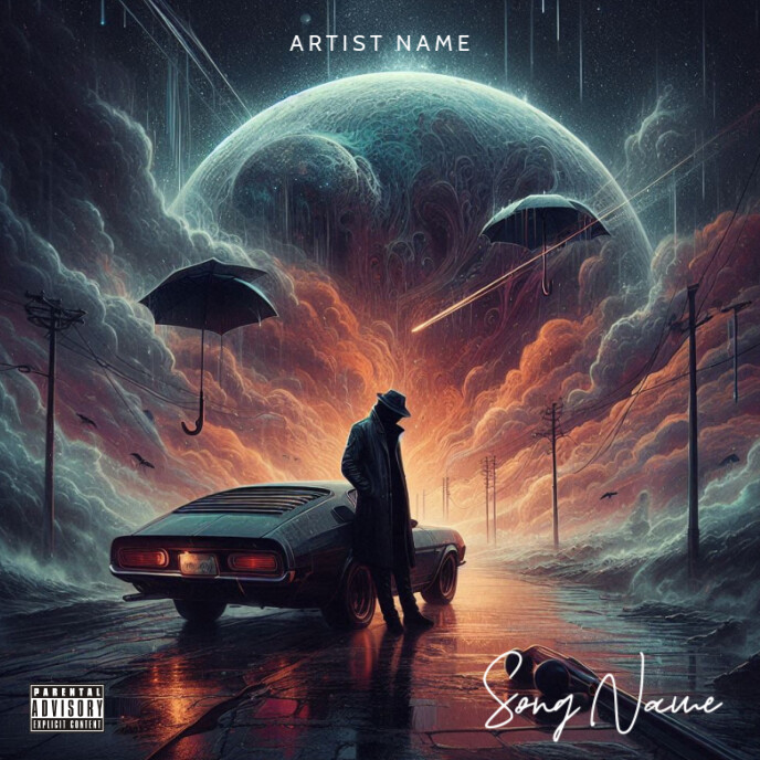 Black Cd Mixtape Album Cover Art Album Cover Template | PosterMyWall