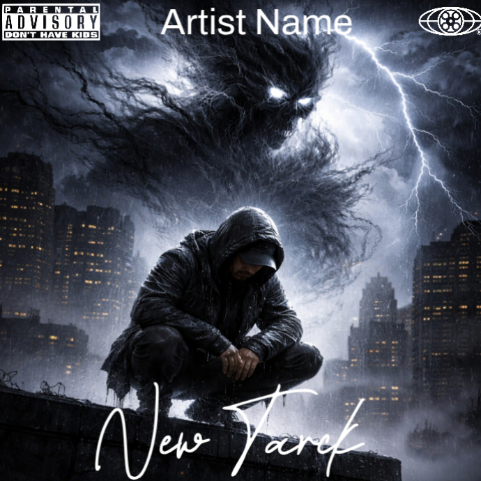 Black Cd Mixtape Cover Artwork Album Cover Template | PosterMyWall