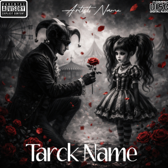 Black Cd Mixtape Cover Artwork Album Cover Template | PosterMyWall