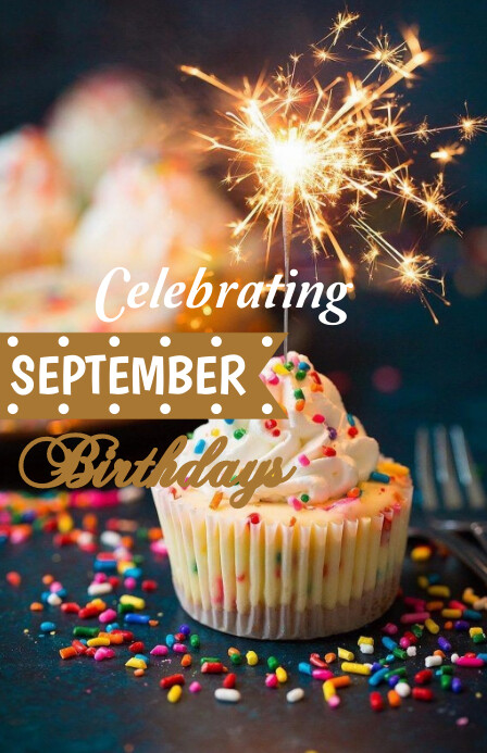Copy of Black Celebrating September Birthdays Tabloi | PosterMyWall