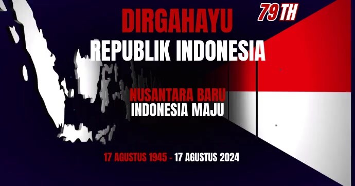 Black Ceria Dirgahayu Republik Indonesia Gamb Templat | PosterMyWall