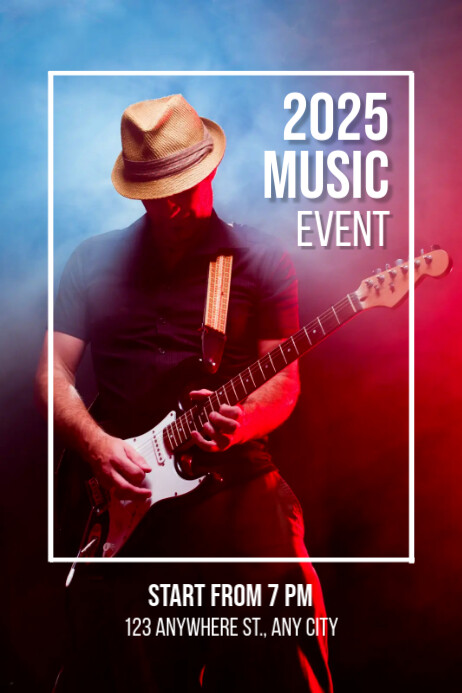Black Ceria Music Event Poster Template | PosterMyWall