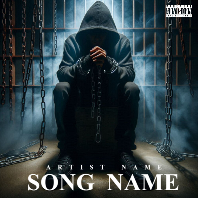 Black Chain Jail Mixtape Rap Cover Album Cover Template | PosterMyWall