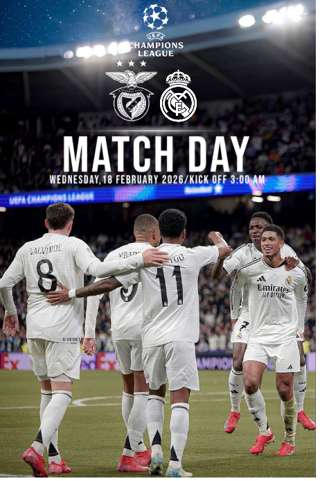 Black Champions League Match Poster Template | PosterMyWall