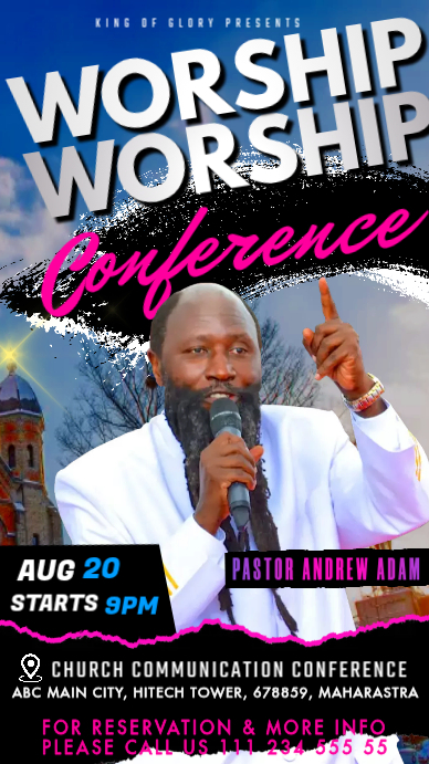 Black Church Conference Instagram Story Template | PosterMyWall