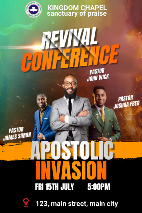 Copy of Black Church Flyer Poster | PosterMyWall