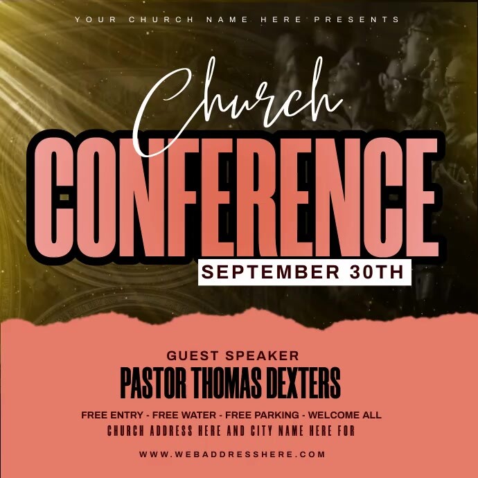 Plantilla de Black Church Instagram Post | PosterMyWall