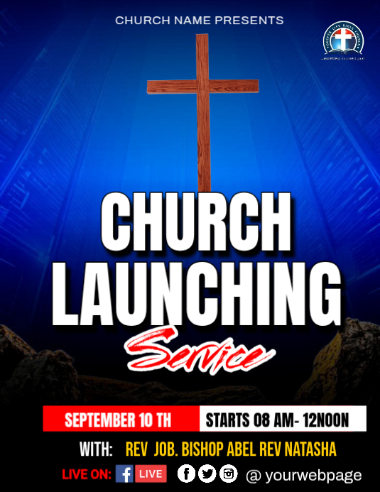 Black Church Launch Event Flyer Template | PosterMyWall