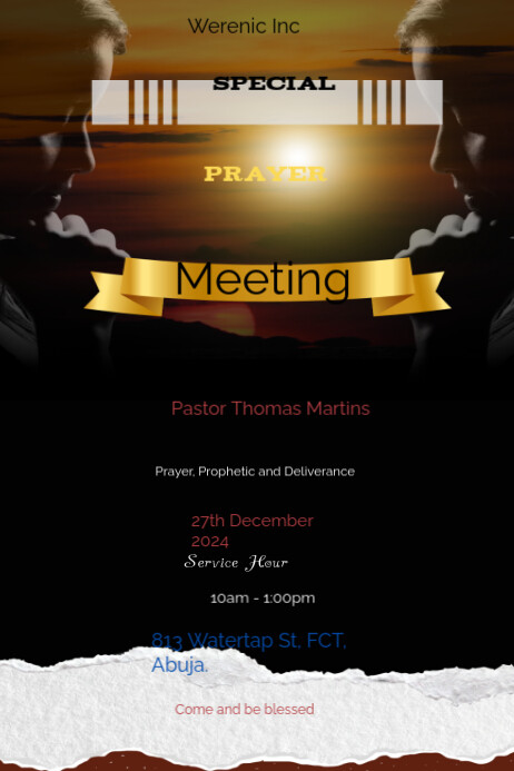 Black Church Poster Template | PosterMyWall