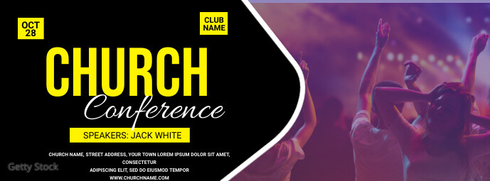 Copy of Black Church Worship Flyer Facebook Cover Pho | PosterMyWall