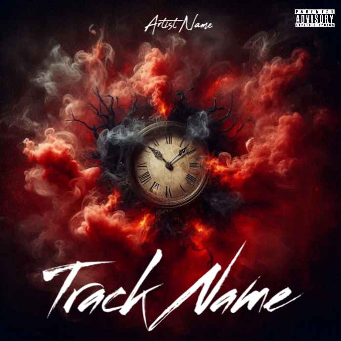 Black Clock Mixtape Cover Album Cover Template | PosterMyWall