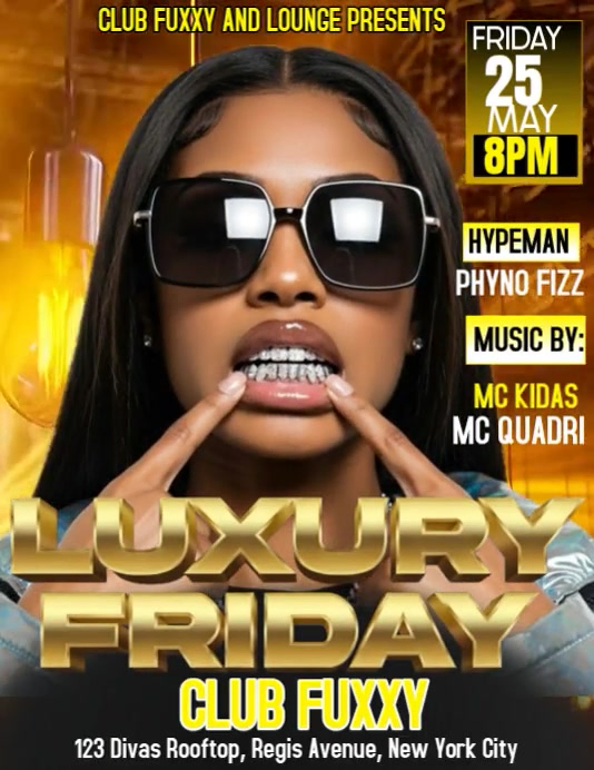 Black Club Event Flyer Video Template | PosterMyWall