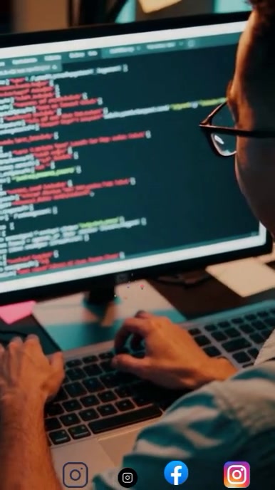 Plantilla de Black Coding Design Instagram Reel | PosterMyWall