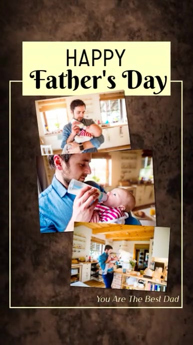 Copy of Black Collage Father's Day Collage Reel Insta | PosterMyWall