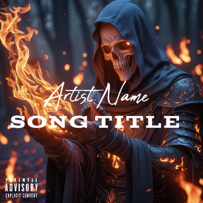 Black Collage Horror Album Cover Album Cover Template | PosterMyWall