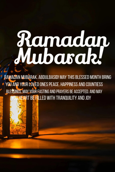 Plantilla de Black Collage Ramadan Mubarak Poster | PosterMyWall