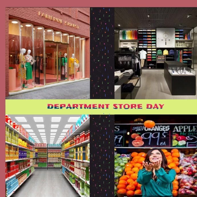 Plantilla de Black Collage Store Day Instagram Post | PosterMyWall