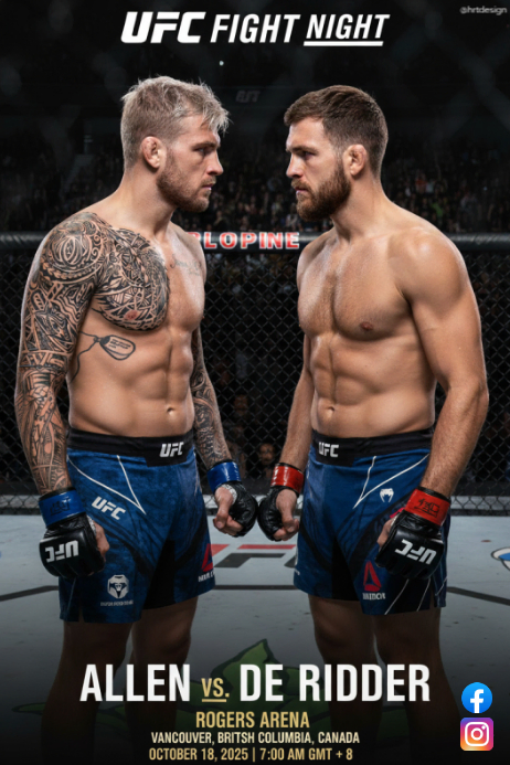 Black Collage Ufc Poster Templat | PosterMyWall