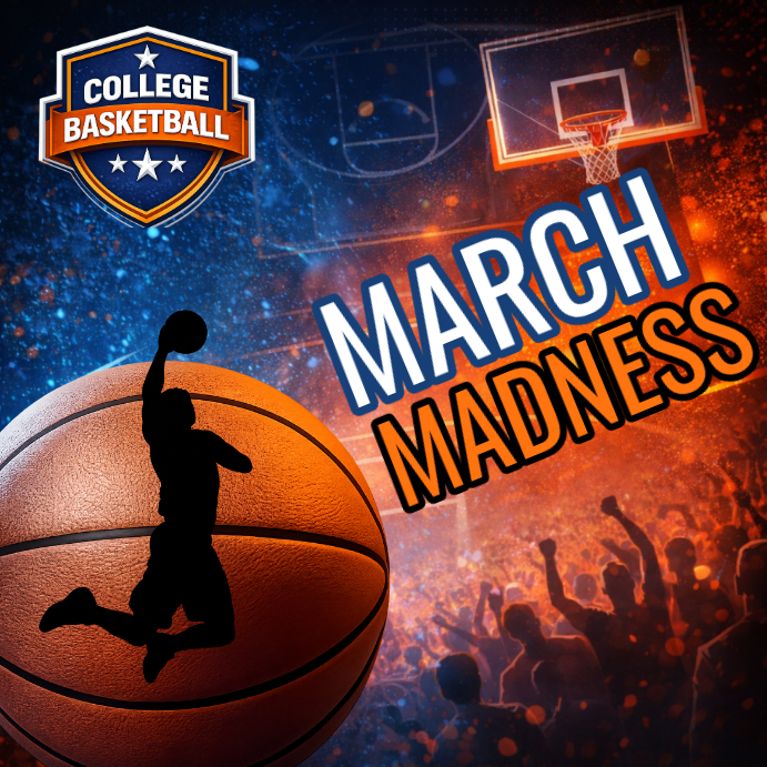 Black College Basketball Instagram Post Template | PosterMyWall