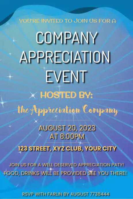 Black Company Appreciation Event Poster Template | PosterMyWall