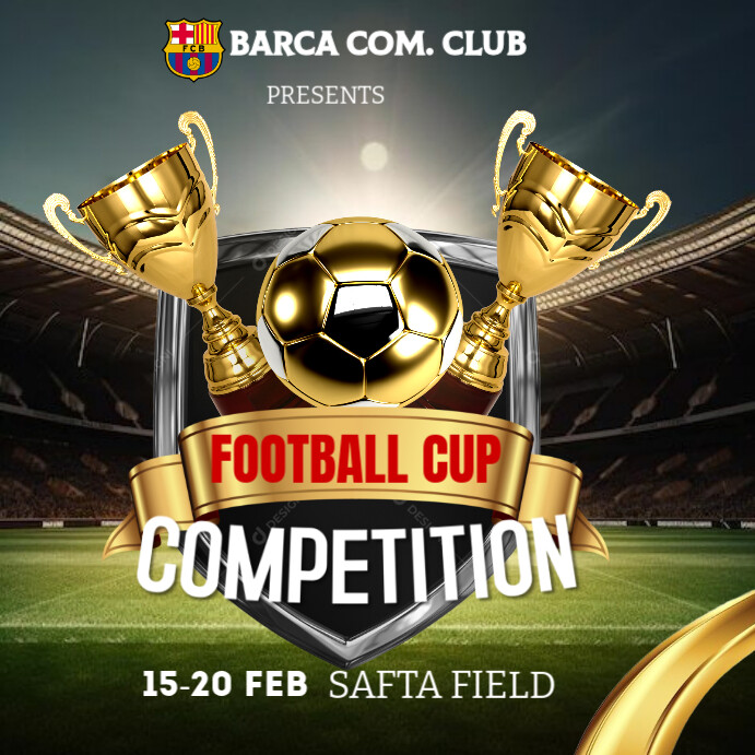 Black Competition Flyer Square (1:1) Template | PosterMyWall
