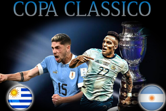 Black Copa America Poster Templat | PosterMyWall