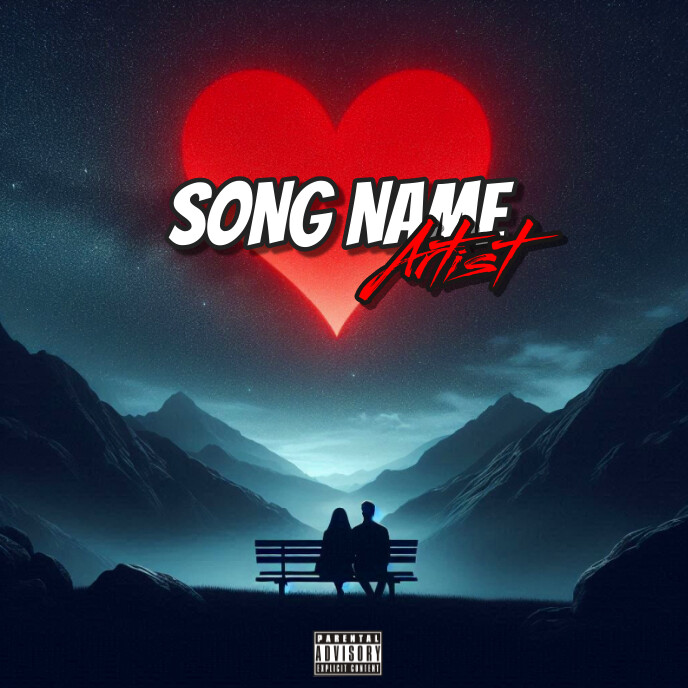 Black Couple Love Album Cover Template | PosterMyWall