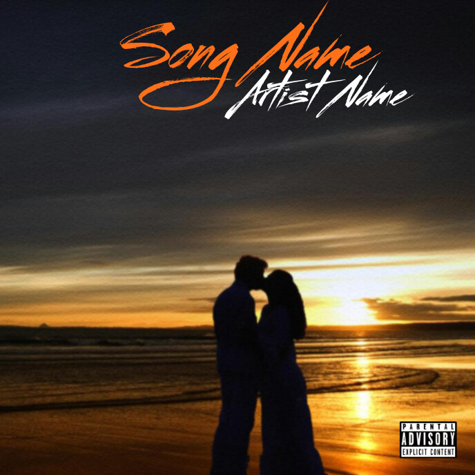 Plantilla de Black Couple Love Song Album Covers Album Co | PosterMyWall