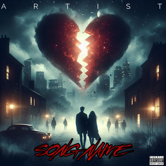 Black Couple Love Song Mixtape Album Cover Template | PosterMyWall