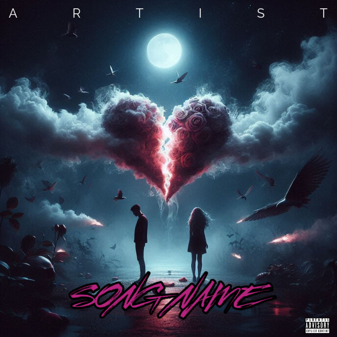 Black Couple Love Song Mixtape Album Cover Template | PosterMyWall