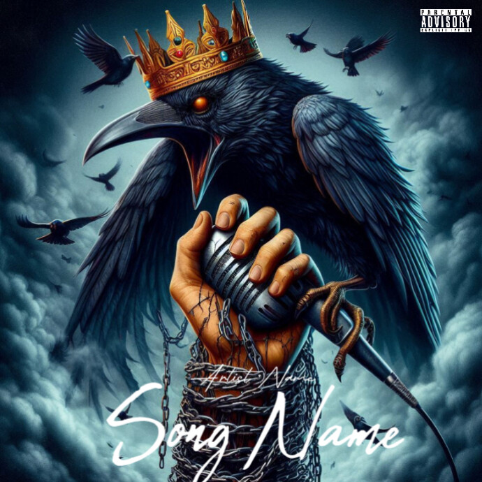 Black Crow Mixtape Cover Album Cover Template | PosterMyWall