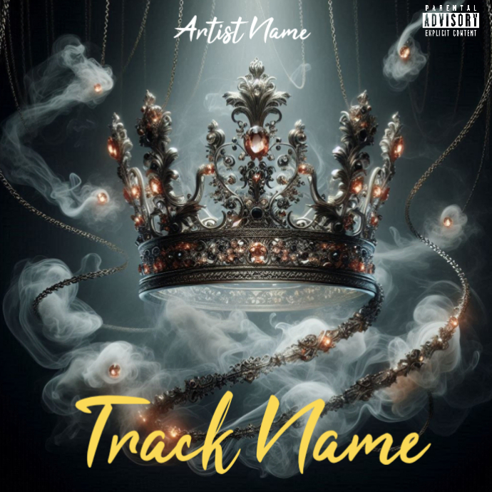 Black Crown Mixtape Album Cover Album Cover Template | PosterMyWall