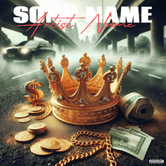 Black Crown Mixtape Album Cover Album Cover Template | PosterMyWall