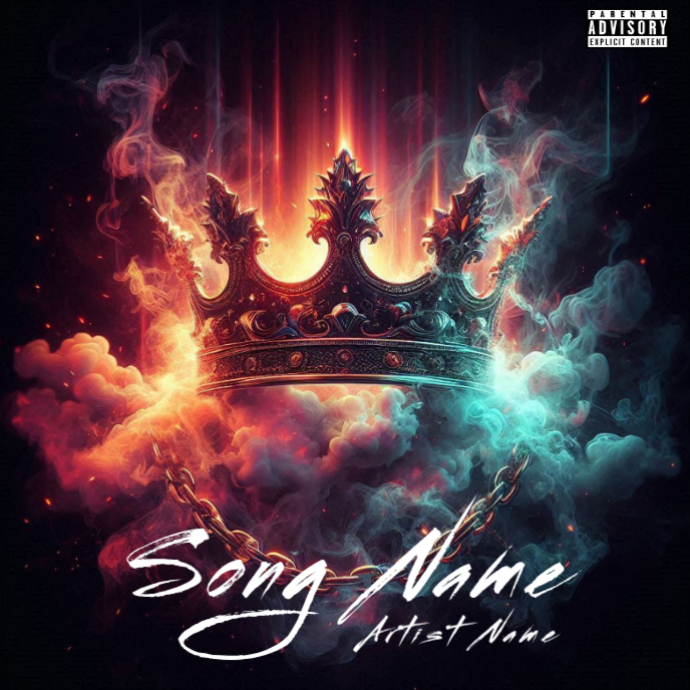 Black Crown Mixtape Album Cover Album Cover Template | PosterMyWall