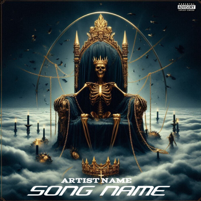 Black Crown Mixtape Album Cover Album Cover Template | PosterMyWall