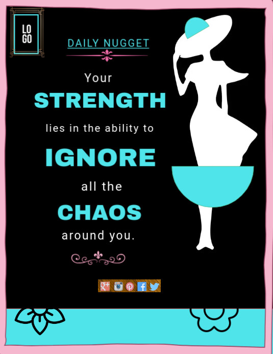 Black Daily Nugget Flyer (us Letter) Template | PosterMyWall