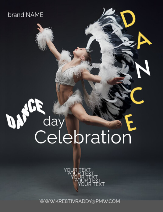 Copy of Black Dance Day Flyer (us Letter) | PosterMyWall