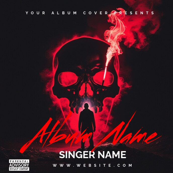 Black Death Horror Album Cover Template | PosterMyWall