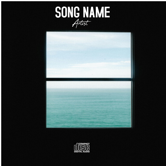 Black Design Style Album Cover Template | PosterMyWall