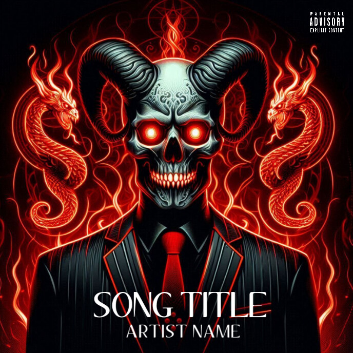 Copy of Black Devil's Advocate Mixtape Song Album Co | PosterMyWall