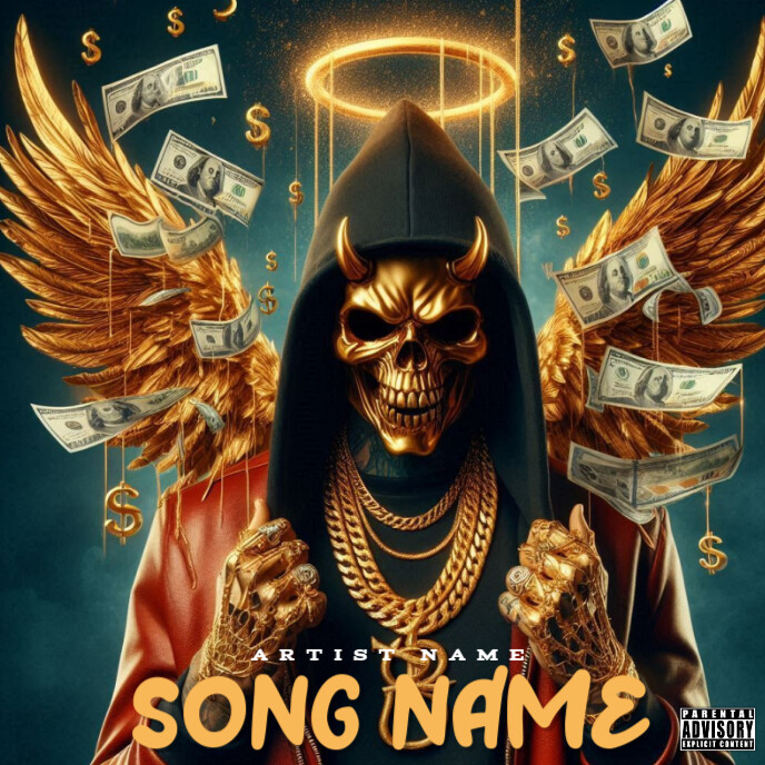Black Devil Money Mixtape Album Cover Album Cover Template | PosterMyWall