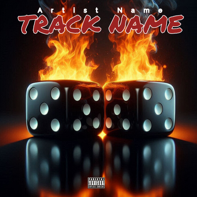 Copy of Black dices fire mixtape album cover | PosterMyWall