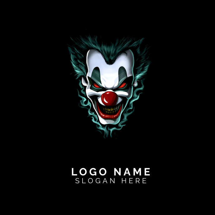 Copy of Black Digitalsam, Joker It T-shirt Evil Clow | PosterMyWall
